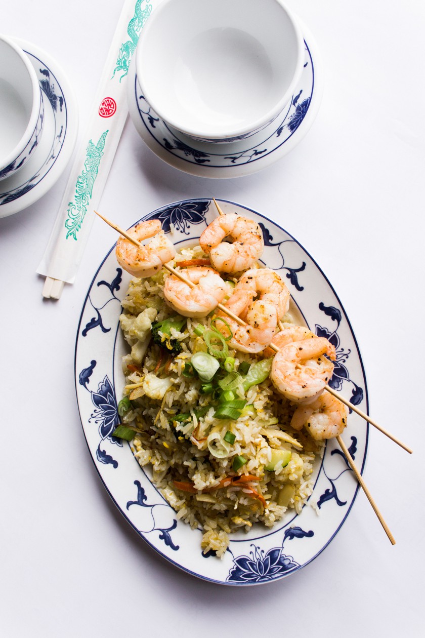 Gebratener Reis mit Garnelen Rezept | i Heart Alice / iHeartAlice.com